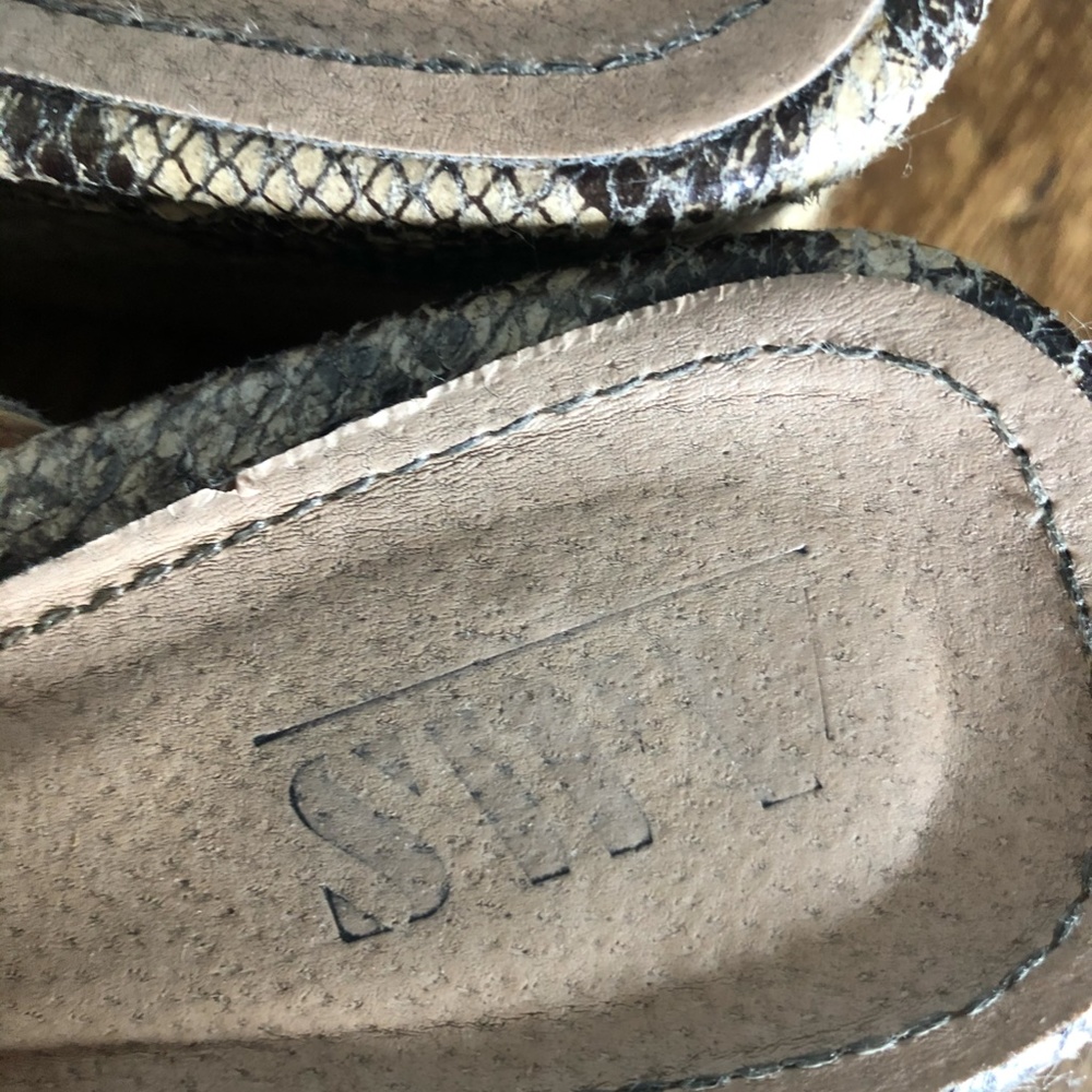 Rope-Sole Snakeskin Platform Sandals - Gem